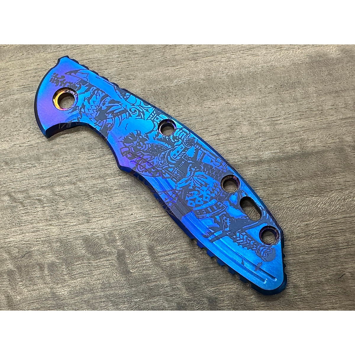Metonboss SAMURAI Flamed Titanium scale for XM-18 3.5 Hinderer