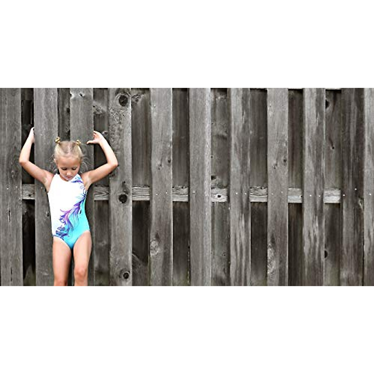 United All Around Turquoise Flower Ombre With Crystal Rhinestones #505 9-10 Years AXS