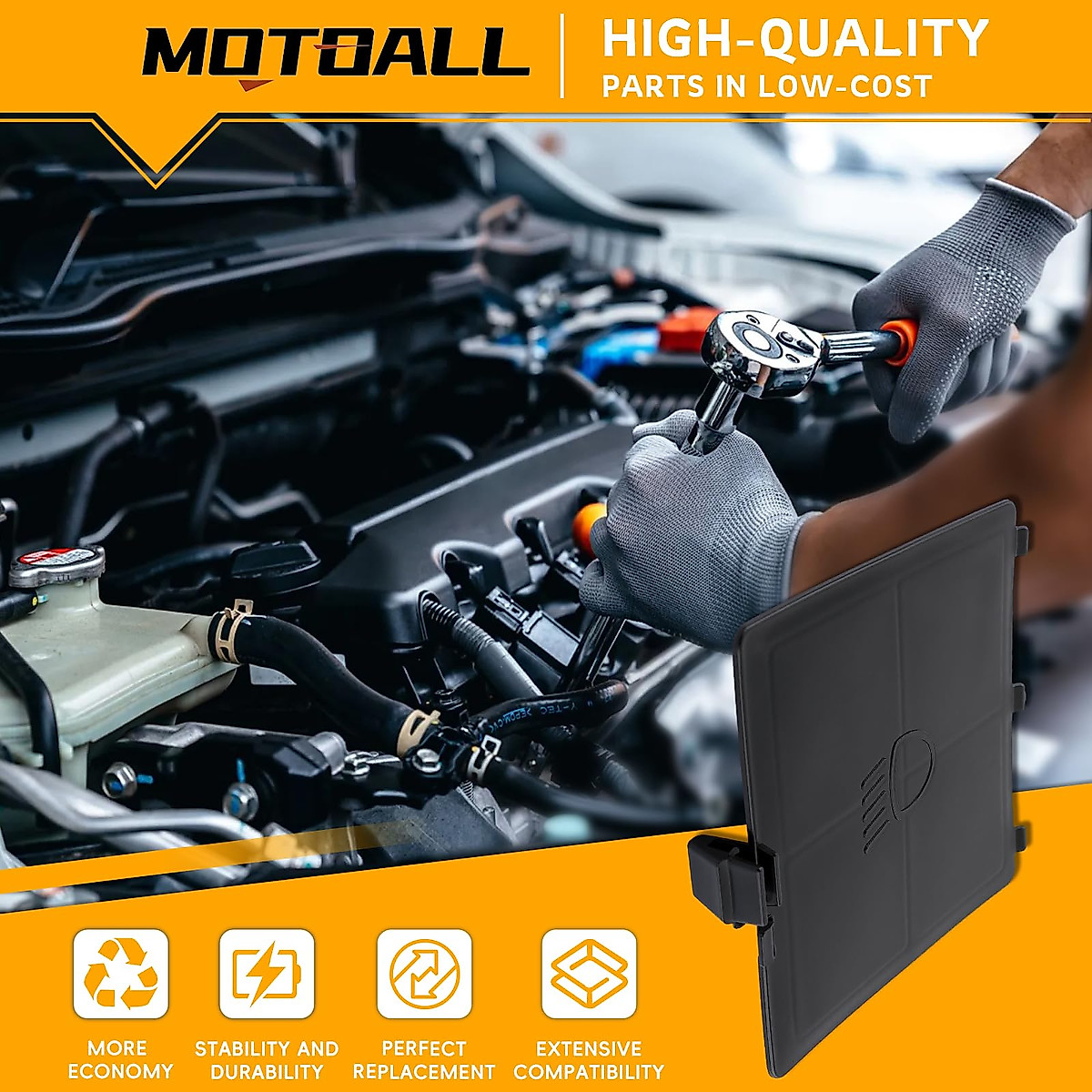 MOTOALL Headlight Bulb Lamp Access Door Panel for 2013-2016 Dodge Dart 68156815AA