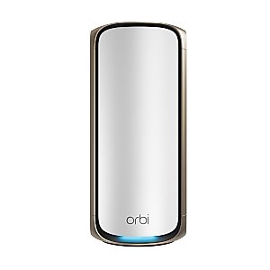 NETGEAR Orbi 970 Series (RBE970) Quad-Band WiFi 7 Mesh Add-on Satellite - Works with Existing 970 Series Mesh System or Router, Security Features, Covers up to 3,300 sq. ft., BE27000 802.11be