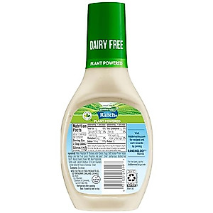 Hidden Valley The Original Ranch Plant Powered Dairy Free Ranch Salad Dressing and Topping, 12 Fluid Ounces (Package May Vary)