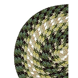 Better Trends Heritage Braid Collection is Durable & Stain Resistant Reversible Indoor Area Utility Rug 100% Polypropylene in Vibrant Colors, 3 Piece Set, Hunter (3PCBRHRHU)