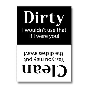 Clean Dirty Dishwasher Magnet Sign The Best Kitchen Accessory
