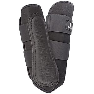 Classic Equine AirWave EZ Wrap II Hind Splint Boots, Black