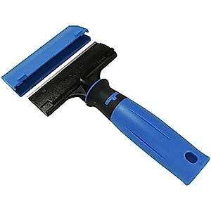 Unger 4” Performance Grip Window Scraper – Adhesive Remover for Windows, Glass, Shower Doors, Windshields & Mirrors, Cleaning Scraper Tool to Remove Paint, Tape, & Stickers