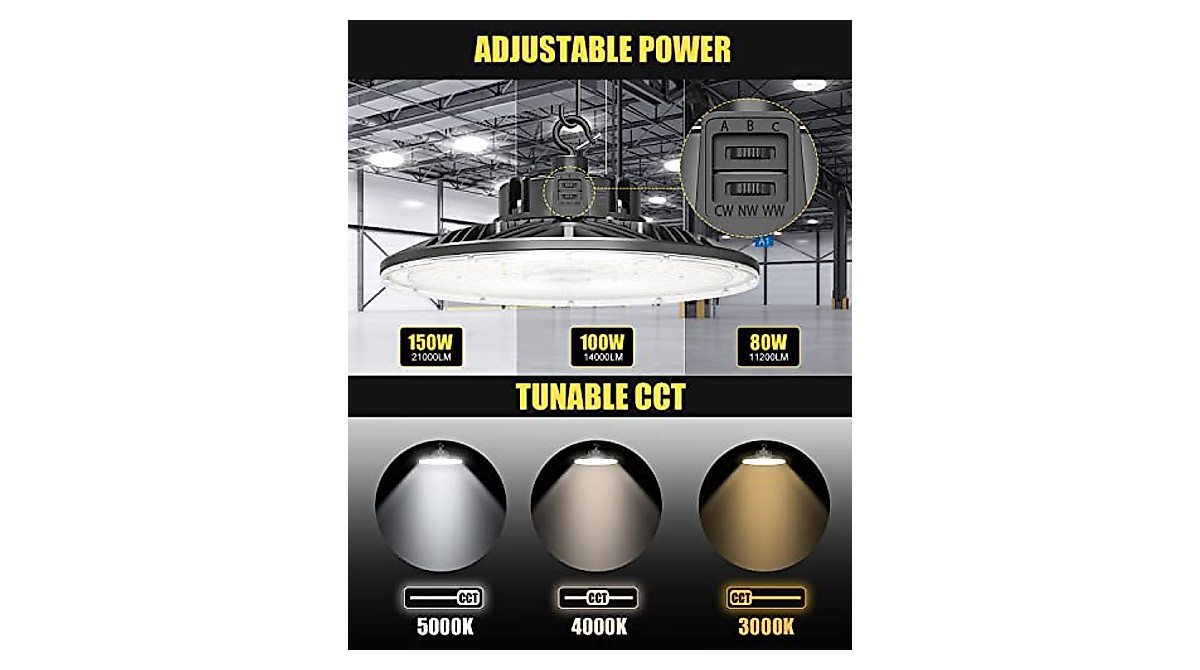 ADUB LED UFO High Bay Light - Dimmable & Bright