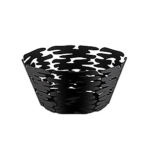 Alessi Barket Round Basket, Ø 21, black