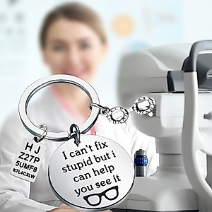 FAADBUK Funny Optometrist Gift Ophthalmologist Gift Eye Doctor Gift I Can't Fix Stupid But I Can Help You See It Optician Gift (Help You See It)