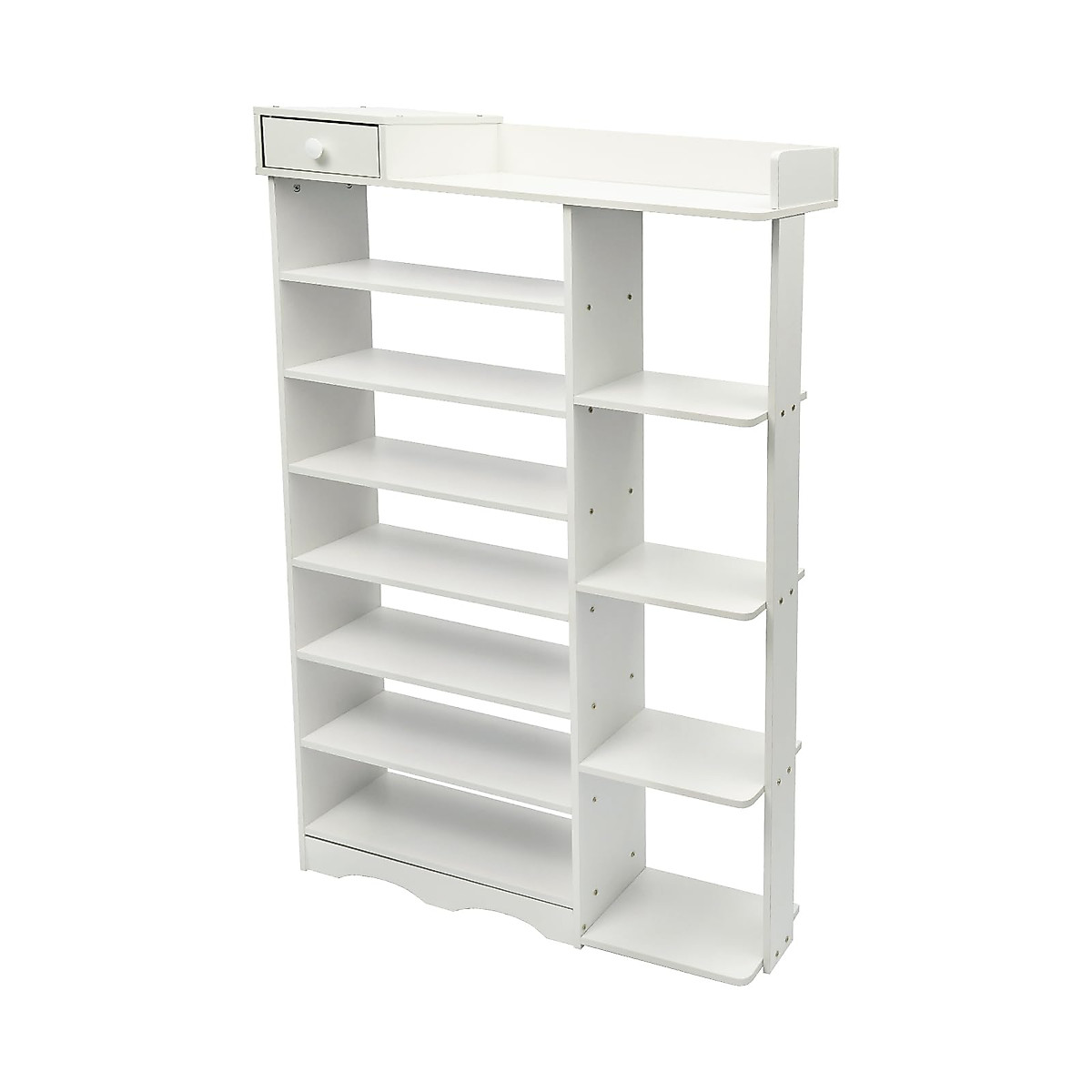 YIYIBYUS 8 Tier Shoe Rack,Wall Tower Cabinet Shoe Storage Organizer Entryway Shoe Shelf