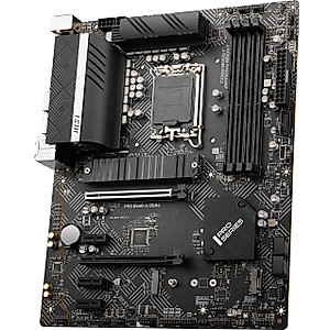 MSI PRO B660-A DDR4 Motherboard (ATX, 12th Gen Intel Core, LGA 1700 Socket, DDR4, PCIe 4, 2.5G LAN, M.2 Slots, USB 3.2)
