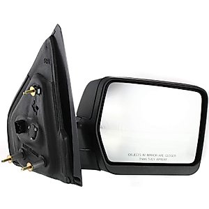 Kool Vue Right Power Heated Door Mirror Compatible With Ford F-150 2004-2008 Manual Fold Without Signal Light & Puddle Lamp Textured New Body Style
