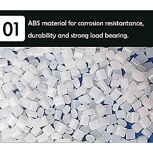 Medical Cart Household Utility Carts Trolley, Lab Cart Multifunction Portable Hand Trucks Large Trolly Cart 3 Tier Abs Beauty Salon Cart with Dirt Bucket Mobile Medical Equipment Cart with Brake Wheel