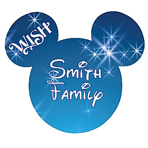 Mouse Ears Wish Design Pixie Dust Cruise Door Magnet Decoration Personalized Customized for your Stateroom Door.