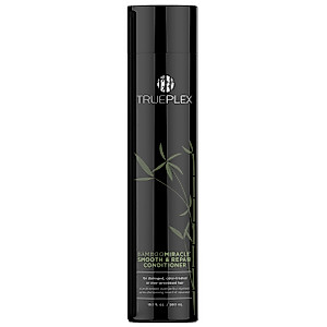 Trueplex KERATHERAPY Bamboo Miracle Smooth & Repair Conditioner, 10.1 oz., 300 ml - Vegan Formula Damaged, Frizzy, & Dry Hair - Hydrating & Smoothing with Grape Seed, Baobab, & Bamboo Extract