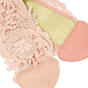 Allegra K Womens Lace Wide Waist Belt Wrap Around Obi Croset Belts Bowknot 65-80cm/25.59-31.50" Pink