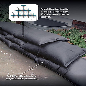 Quick Dam Grab & Go Flood Kit includes 20- 2ft Flood Bags in Bucket , Black , 1 Kit - QDGGFB-20