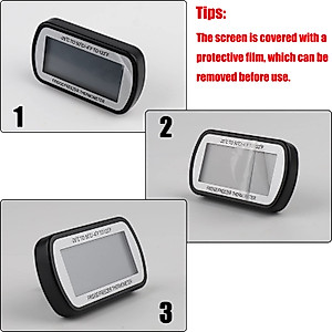 2 Pack Refrigerator Fridge Thermometer Digital Freezer Room Thermometer Waterproof Large LCD Display Max/Min Record Function-Black