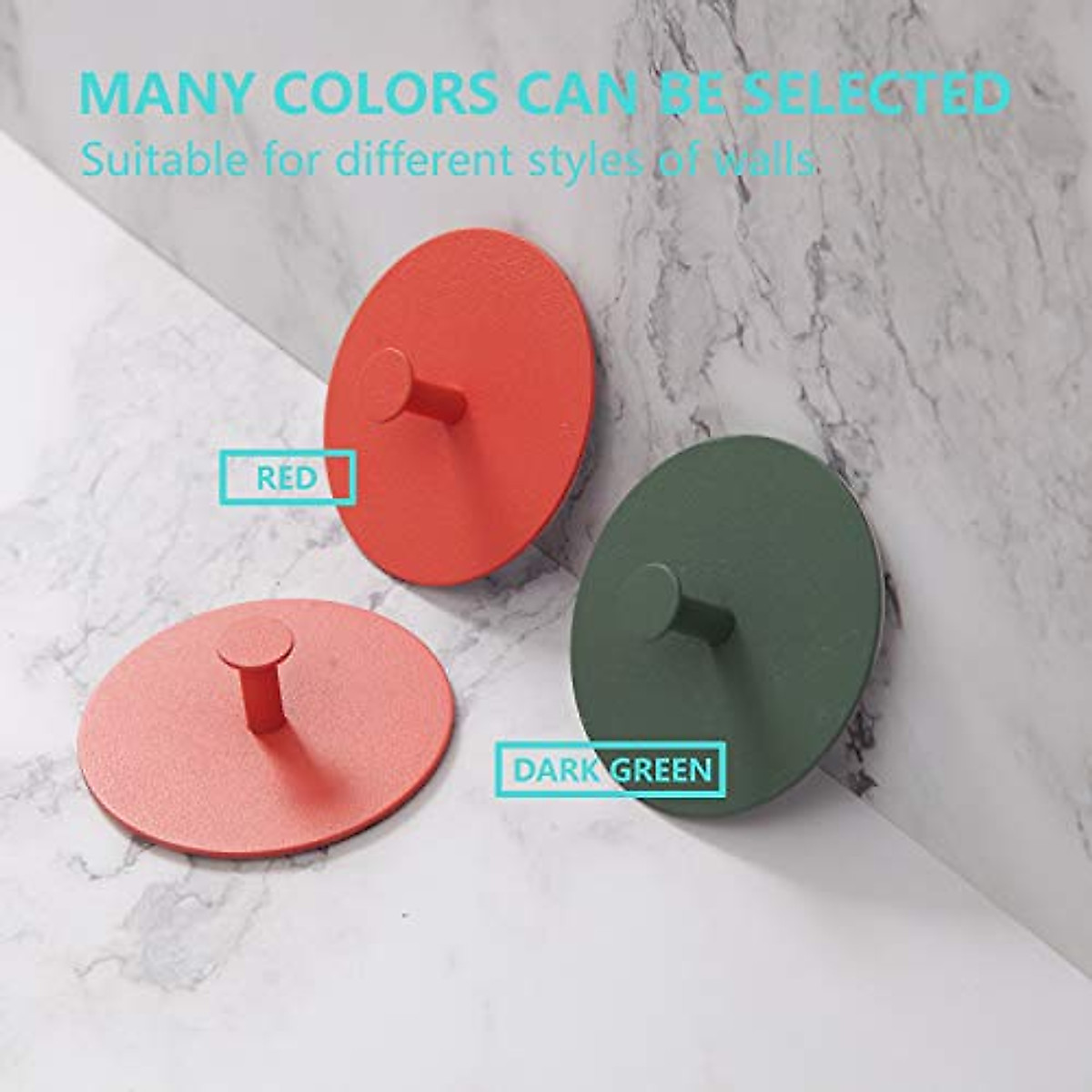 Robe Adhesive Towel Hooks of Heavy Duty Stainless Steel Wall Hangers Sticky Hooks for Hanging Coat,Hat,Wall Sticky Adhesive Shower Stick on Hooks for Kitchen Bathroom towel hanger Set of 4