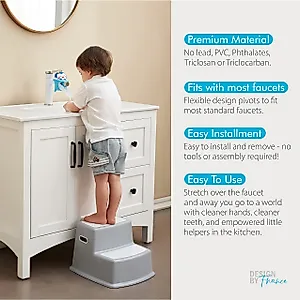 Bathroom Faucet Extender for Kids Sink Extender for Toddlers Faucet Extender Cute Penguin Faucet Extender for Toddlers Baby Kids Hand Wash Helper Bathroom Sink (1 Piece)