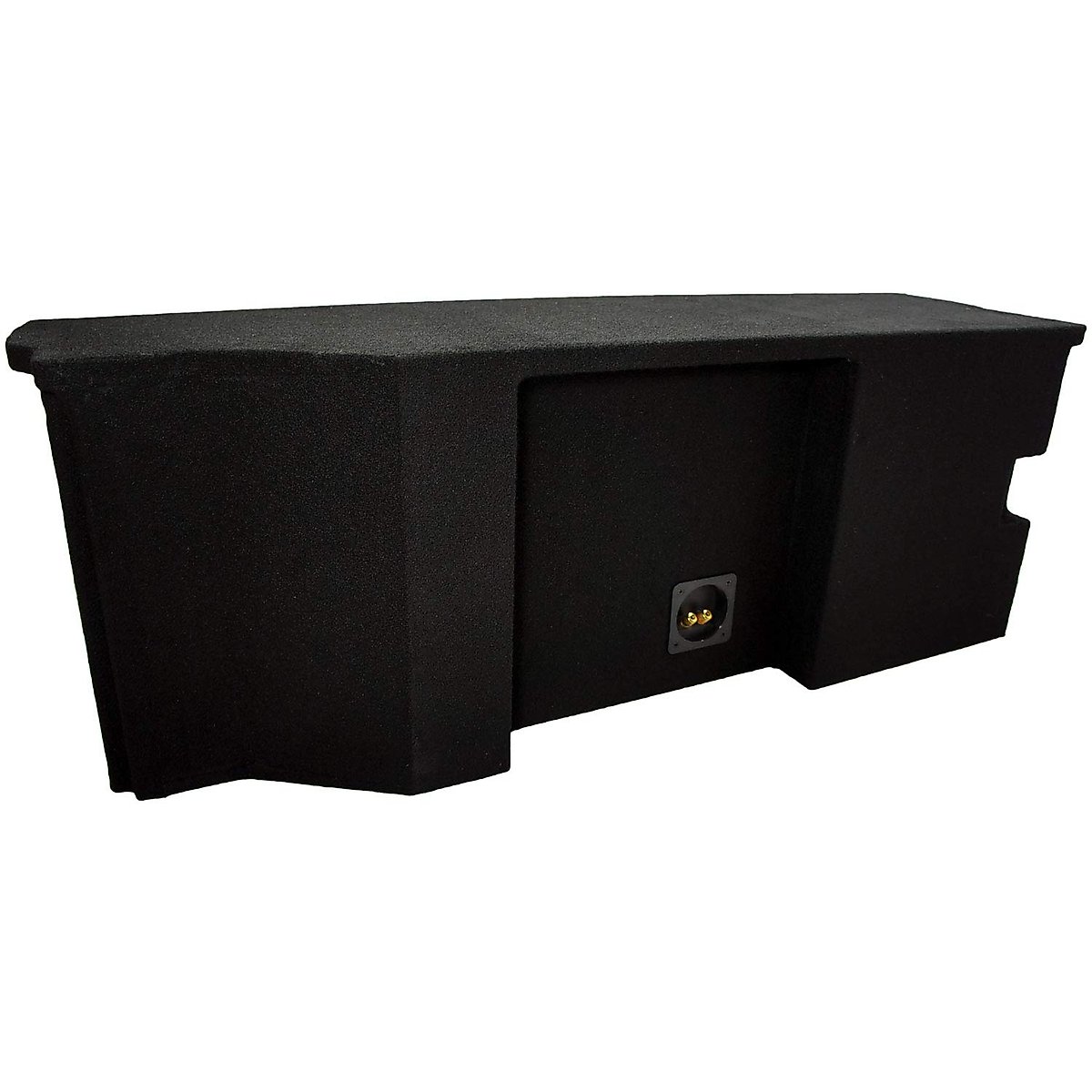 American Sound Connection JW2X10-0717-AR Compatible with Jeep Wrangler 2007 2 Door Dual 10" Sub Box with Amp Rack