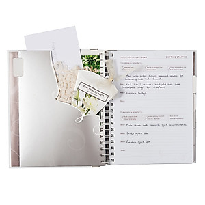 Busy B 4443 Bride to B Script Wedding Planner - perfect engagement gift with checklists, pockets and an undated planning countdown.