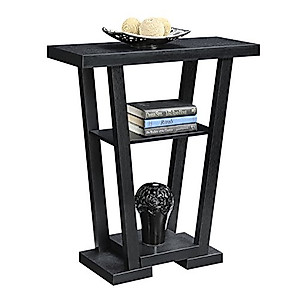 Convenience Concepts Newport V Console, Black