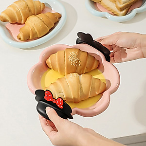 KYDco 2pcs Silicone Gloves, Two Finger Grip, Mini Gloves, Saucepan Holder, Microwave Frying Pan, Anti Scalding Gloves,A