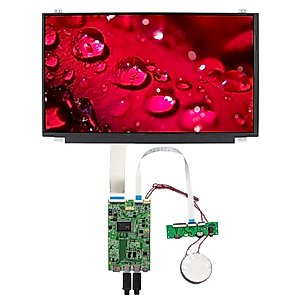 VSDISPLAY 15.6" 15.6 inch 1920x1080 IPS LCD NV156FHM-T10 (with a Build-in Touch Screen) Work with HD-MI Type-C Controller Board (HDR Board)