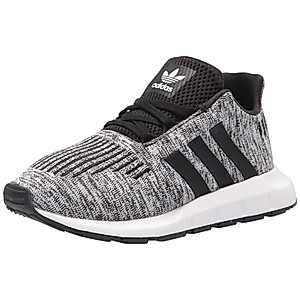 adidas Originals baby boys Swift Run Sneaker, White/Black/Black, 6.5 Toddler US