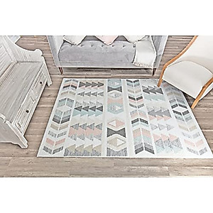 Rugs America MO50A Mint Lime Contemporary Geometric Area Rug 2'6" x 4'