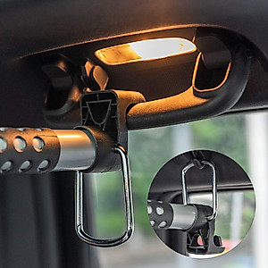 MICTUNING Car Clothes Hanger Bar Expandable 36 to 65 inches Retractable Vehicle Cloth Rack Hanger Rod for Car Truck RV SUV Road Travel - Coat Hanger Hold up to 60lbs