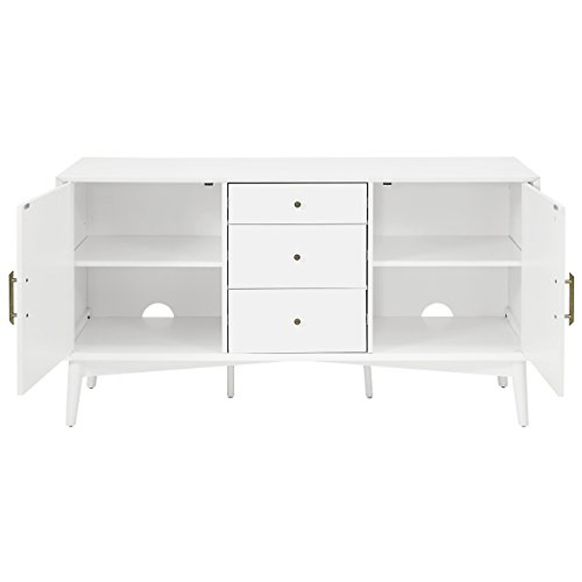 Crosley Furniture Landon Buffet and Large Console, White