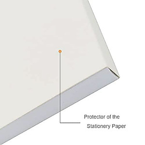 Loose Leaf Paper, Stationery Writing Paper, Greenery Letterhead Paper 8.5 x 11 Inches, 100 Sheets, Elegant Writing Paper, A4 Unpunched Refills Paper for Ring Binder/Discbound, Decorative Printer Paper