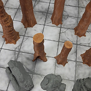 Extruded Gaming Redwood Trees Set 2