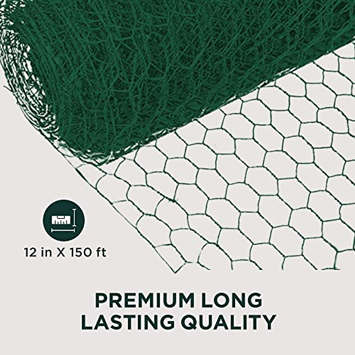 SLS SUPPLY FLORA - Green Florist Netting, Customizable Floral Wire, Steel Wire Mesh Roll, Versatile and Durable Garden Netting, Essential Floral Arrangement Supplies, 12 inches x 150 feet