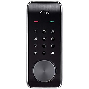 Alfred DB2-B Smart Door Lock Deadbolt Touchscreen Keypad, Pin Code + Key Entry + Bluetooth, Up to 20 Pin Codes (Chrome)