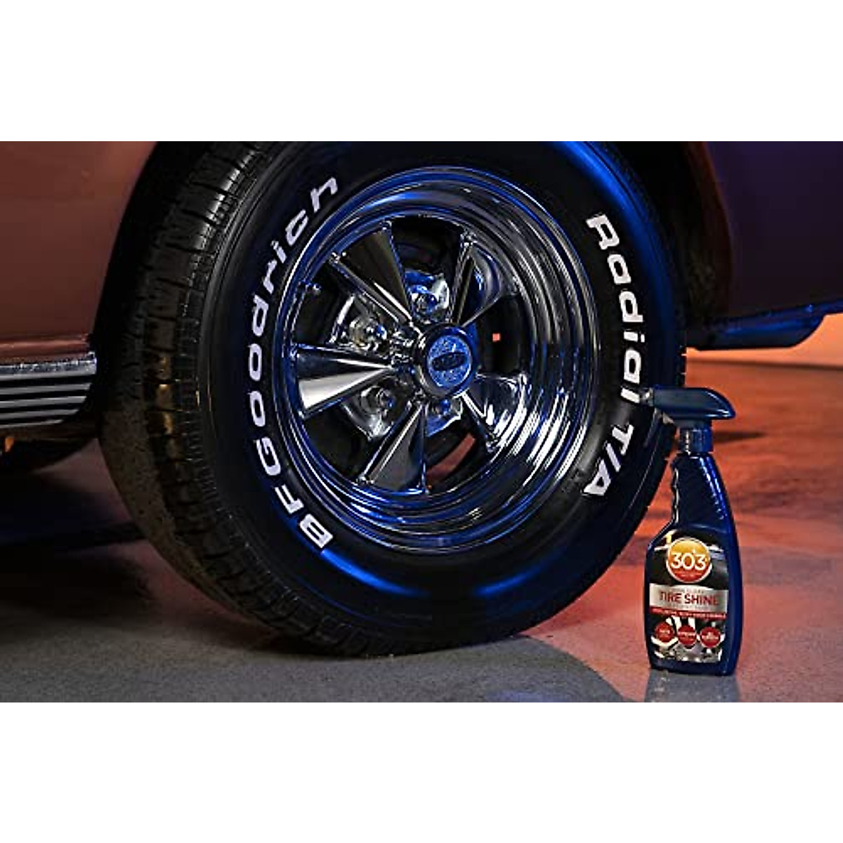 303 High Gloss Tire Shine & Protectant - Long-Lasting, Water-Based Formula - Superior UV Protection - No Harmful Silicones - Prevents Cracking - 16 fl. oz. (30395CSR) Packaging May Vary