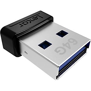 Lexar 64GB JumpDrive S47 USB 3.2 Gen 1 Flash Drive for Storage Expansion and Backup, Up To 250MB/s Read, Compact Plug-n-Stay, Black (LJDS47-64GABBKNA)