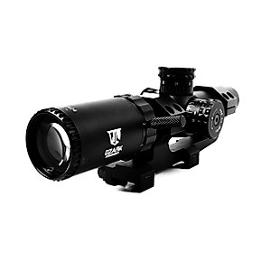 OZARK ARMAMENT LPVO 1-6X Scope - Military-Grade Optics with Illuminated Mil Dot Reticle and Cantilever Mount - Ideal for Tactical Operations and Versatility Between CQB & Long-Range Shooting