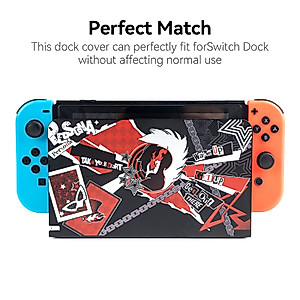 YOCORE Faceplate Skin Cover for Switch OLED Charging Dock, Anti-Scratch Hard Slim Sleeve Pad for Switch OLED Dock, DIY Replacement Housing Shell for Switch OLED Dock - P5