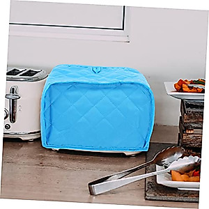 RUNROTOO Bread Machine Dust Cover Home Appliances Air Fryer Toaster Oven Toaster Bread Machine Supplies Air Fryer Cover Polyester Toaster Cover Toaster Appliance Cover Home Supply Coat Blue