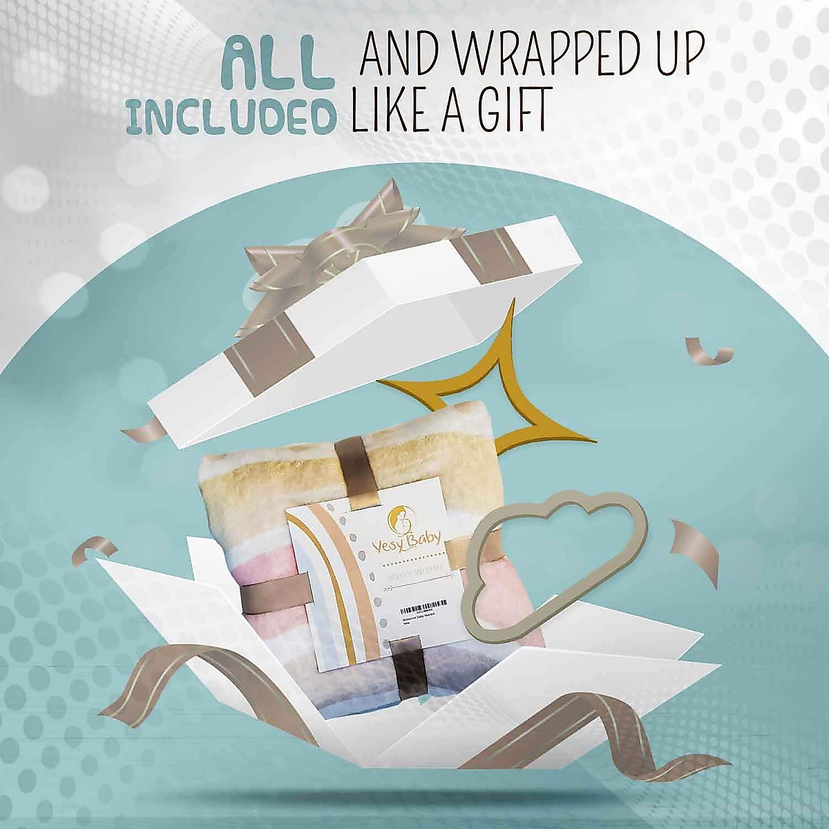 Milestone Blanket Baby Boy or Girl- Baby Monthly Milestone Blanket +Frames- 60"x40" Rainbow Milestone Blanket for Monthly Baby Milestone-Baby Monthly Milestone Blanket Girl-Baby Boy Milestone Blankets