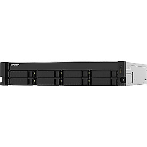 QNAP TS-832PXU-RP-4G 8 Bay High-Speed SMB Rackmount NAS with Two 10GbE and 2.5GbE Ports, Redundant PSU (TS-832PXU-RP-4G-US)