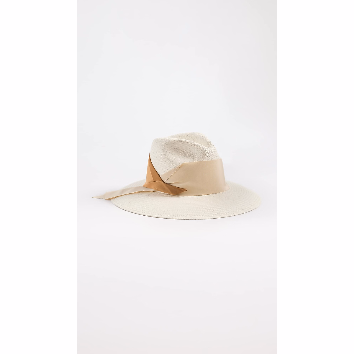 Freya Women's Gardenia Straw Hat, White - Bone/Caramel, S-M