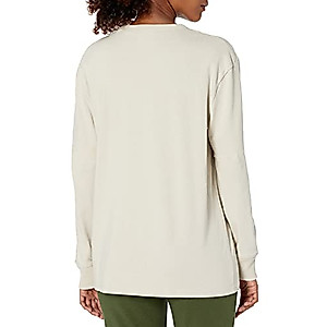 Champion womens The Boyfriend Ls Tee T Shirt, Pebblestone-510510, X-Small US