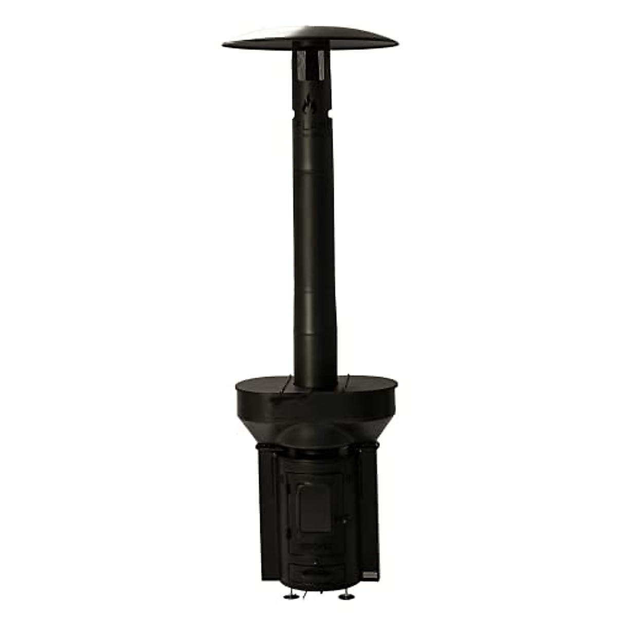 Q-Stoves Q-Flame Portable Wood Pellet Outdoor Heater, 106,000 BTU per hour, Eco-Friendly, for Patio, Backyard, Camping and Going Off-Grid