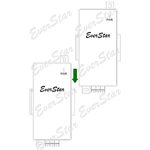 EverStar iPoE-20W24DW 100Mbps | 9-36V DC in | 24V/1A 24W DC PoE Out | DC-DC Converter + Passive Mode B Solar PoE Injector for airCube ISP,G3FlexCam,locoM9/5/2,NSM5/3/365/2 | Black