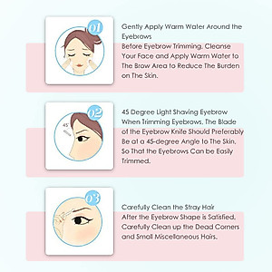 Eyebrow Razor,Eyebrow Hair Trimmers,Eyebrow Razor Shaver Blade, Eye Brow Shaper Face Razor Facial Hair Remover Tools,24PCS,(Pink+Blue+Yellow+Black),Travel Essentials