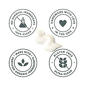 Real Skin Care Coconut Toothpaste | Handmade in The USA | All Natural | All Natural Organic Fluoride Free Toothpaste for Healthy Smiles | Flavored Toothpaste for Adults & Kids with Essential Oils