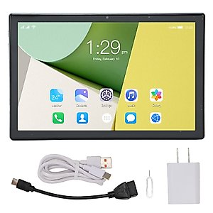 aqxreight 4G Call Tablet, Dual SIM Dual Standby 5G WiFi 100-240V FHD Tablet 8 Core CPU for Android 12 for Reading (US Plug)
